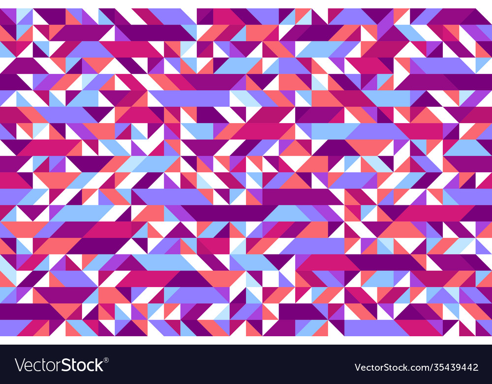 Mosaic Seamless Pattern Geometric Chaotic Tiling Vector Image