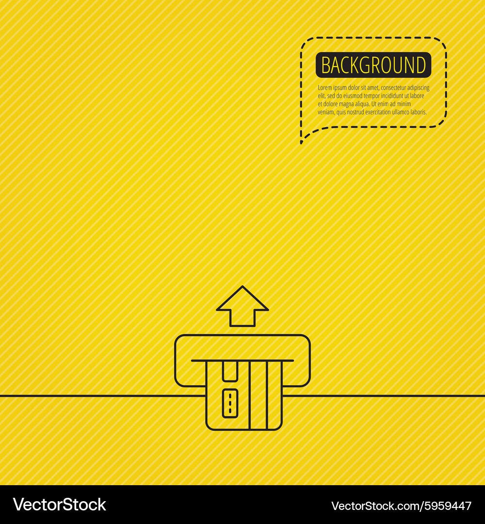 Insert credit card icon shopping sign Royalty Free Vector