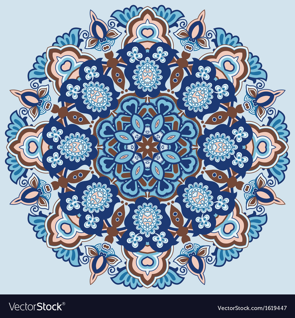 Ornamental round pattern Royalty Free Vector Image