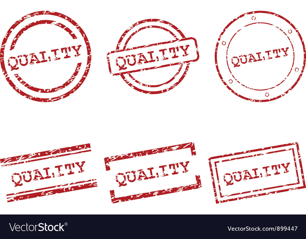 Quality stamps Royalty Free Vector Image - VectorStock