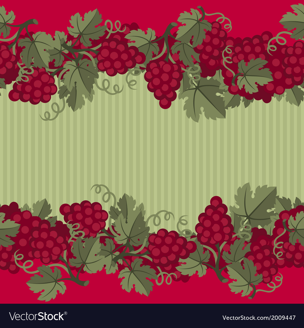 Seamless pattern with grapes Royalty Free Vector Image