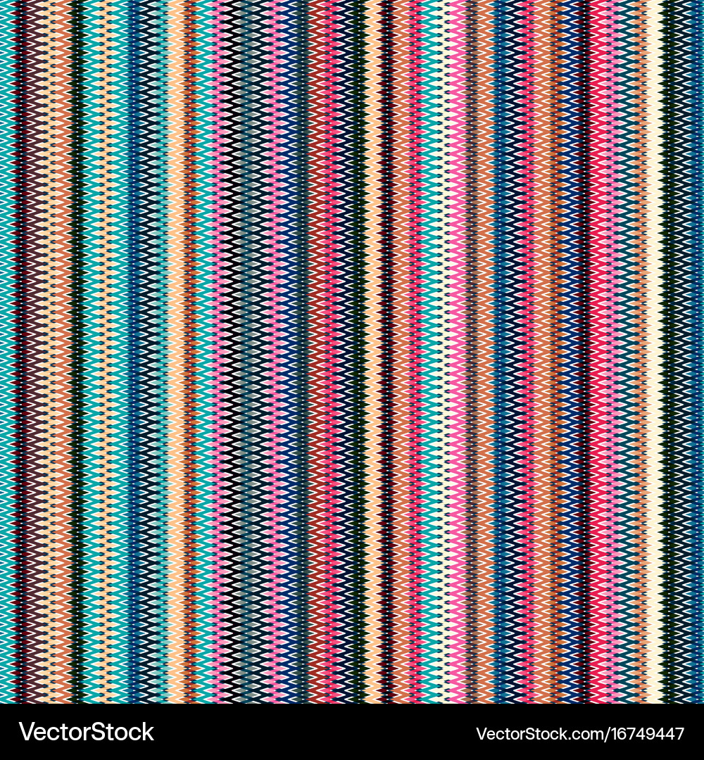 Seamless wavy stripes pattern with stripes of Vector Image