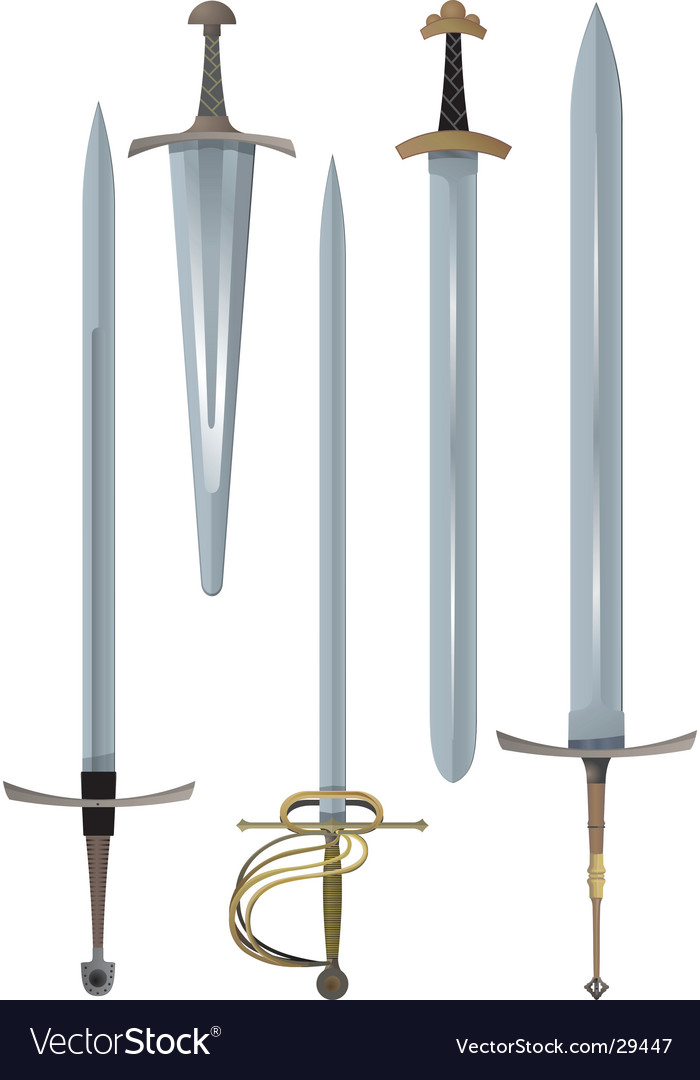 Swords Royalty Free Vector Image - VectorStock