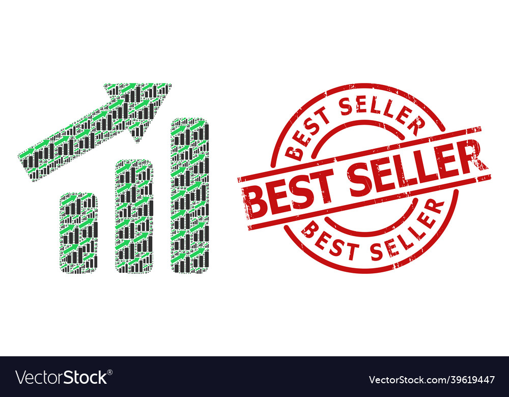 Up trend bar chart icon recursive composition Vector Image Up trend bar chart icon recursive composition Vector Image