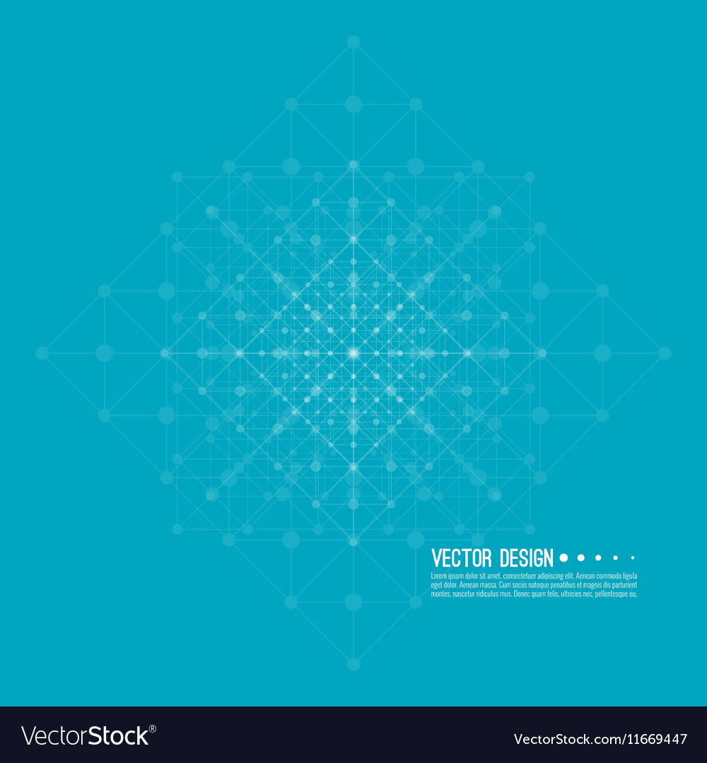 Virtual abstract background Royalty Free Vector Image