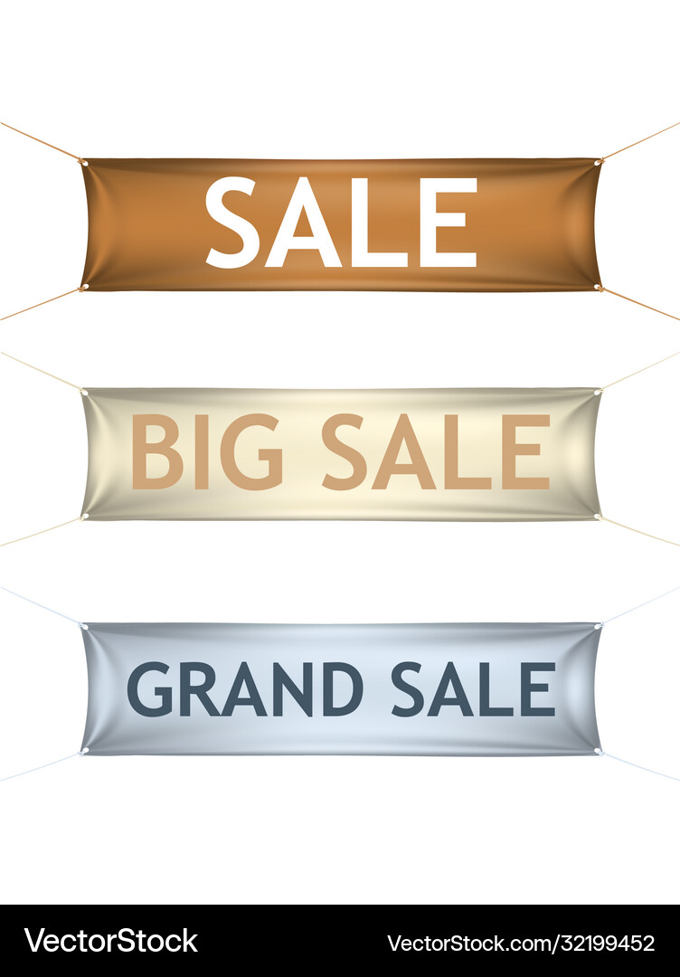 Big grand sale banners Royalty Free Vector Image