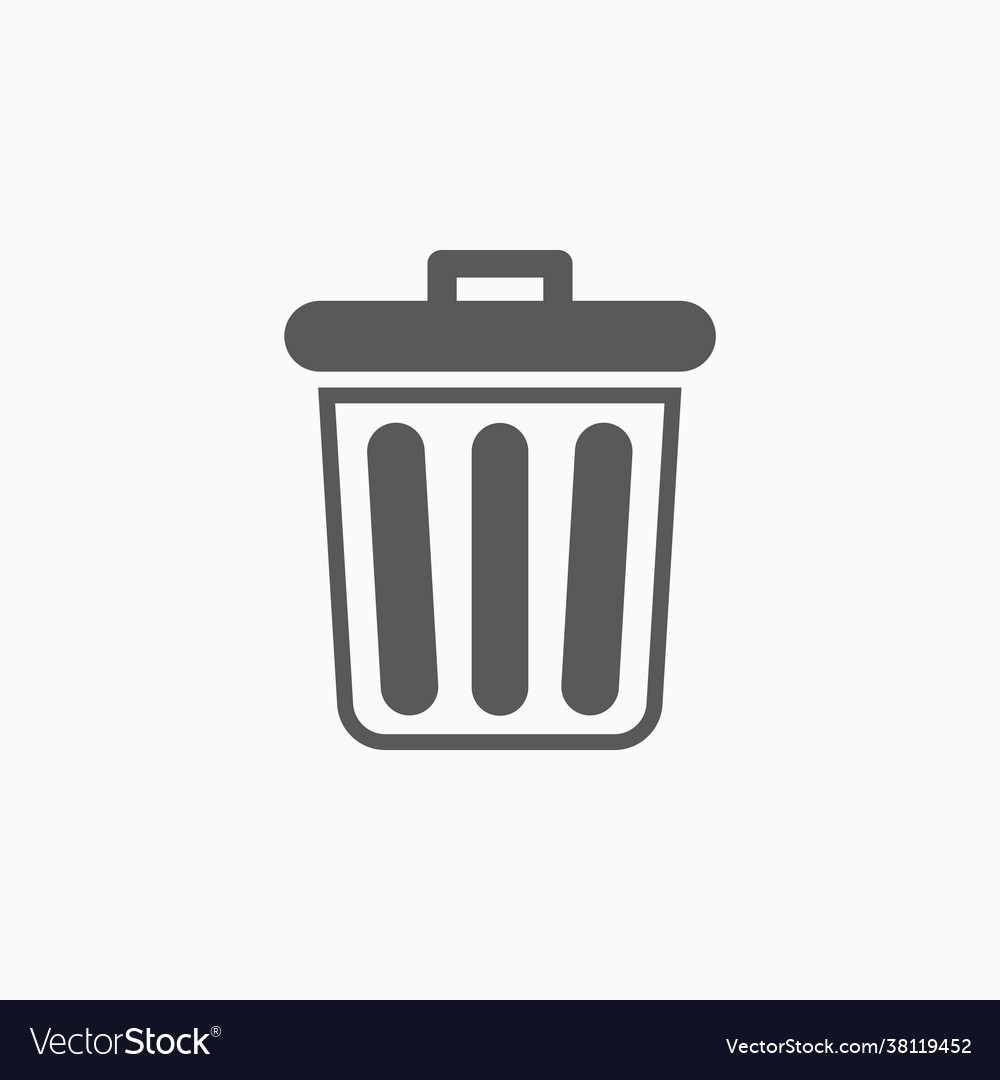 Bin icon Royalty Free Vector Image - VectorStock