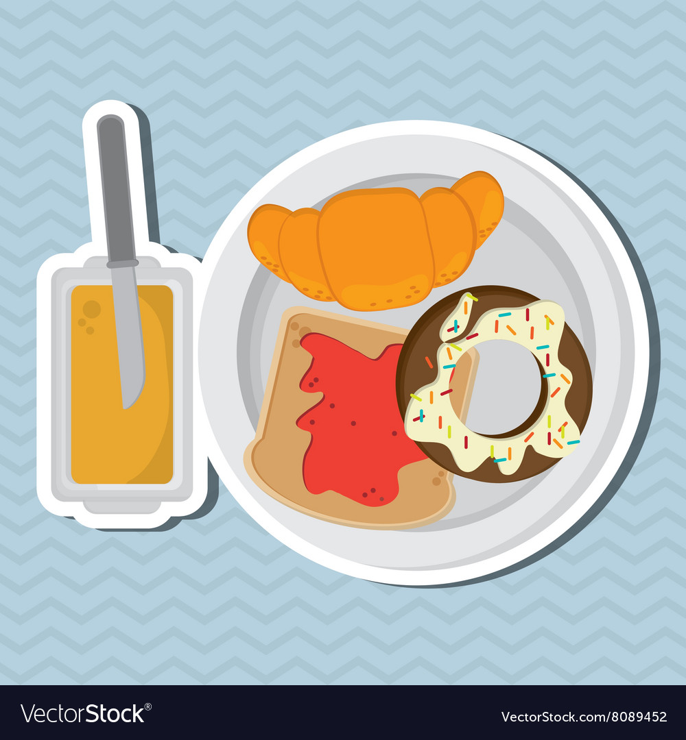 Breakfast design Royalty Free Vector Image - VectorStock
