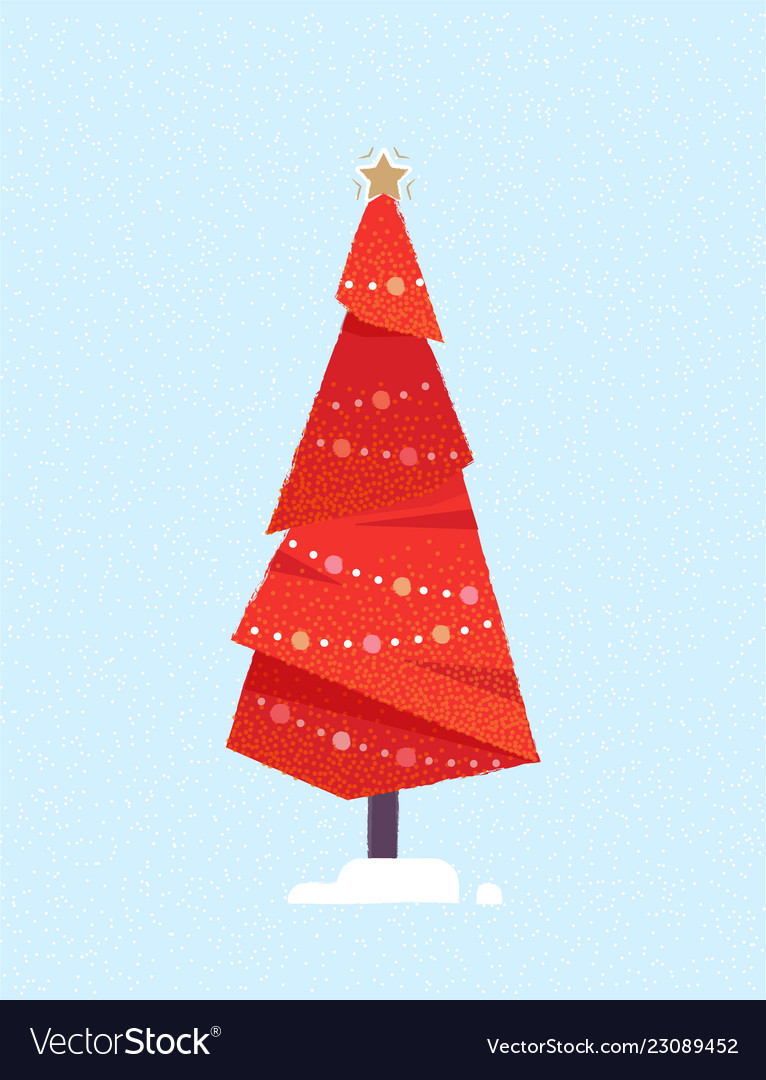 Decorated christmas tree Royalty Free Vector Image