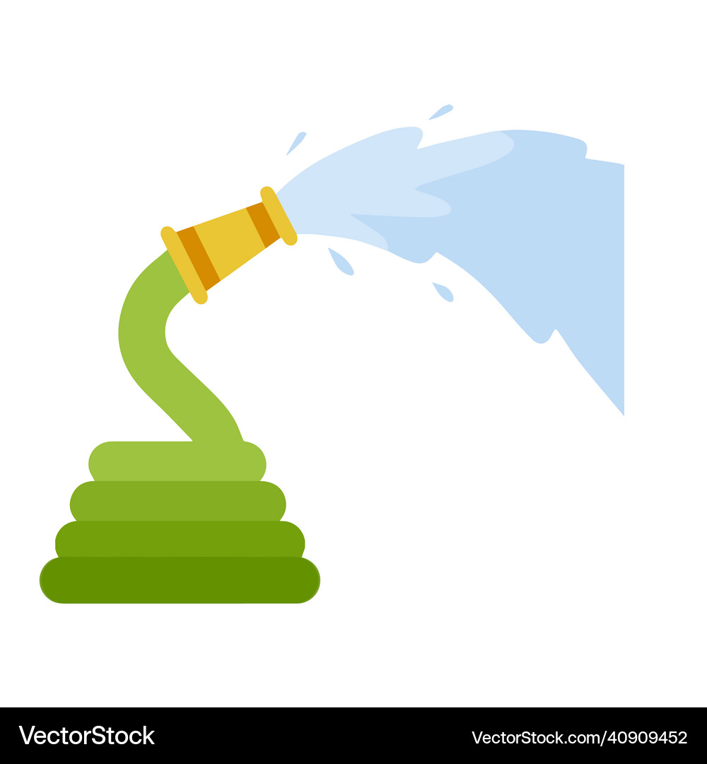 Hose jet of water Royalty Free Vector Image - VectorStock