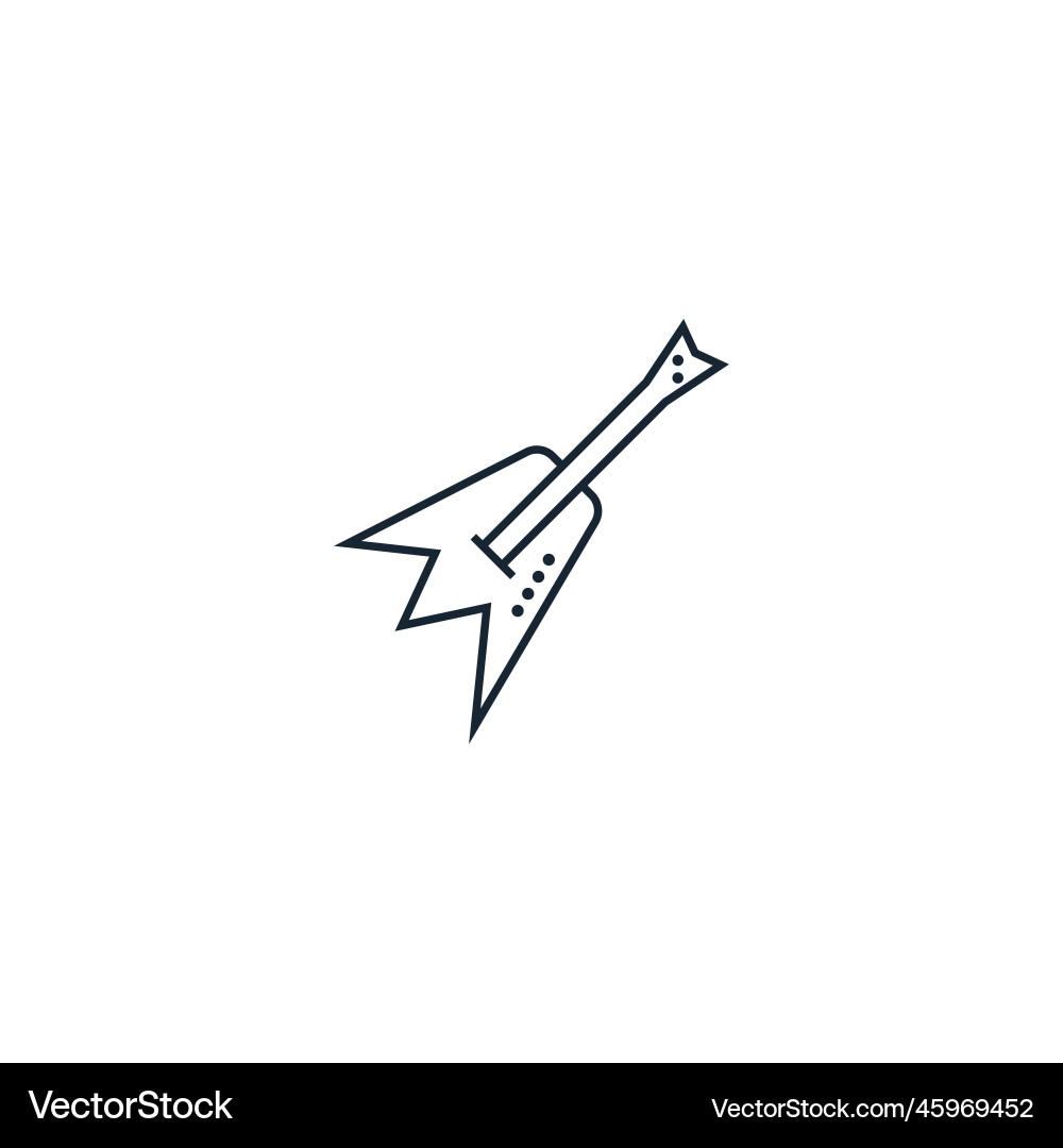 Rock music creative icon from icons Royalty Free Vector