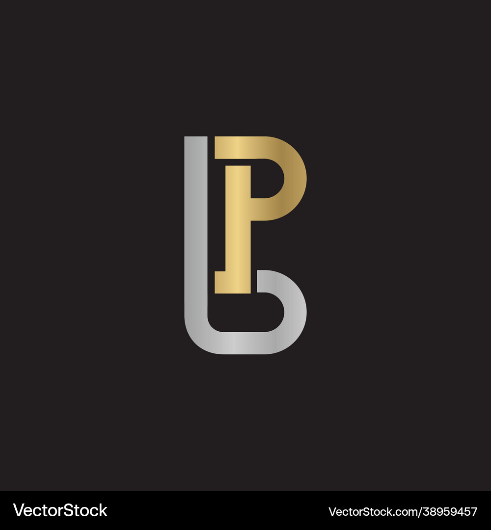 Bp or pb logo and icon design Royalty Free Vector Image