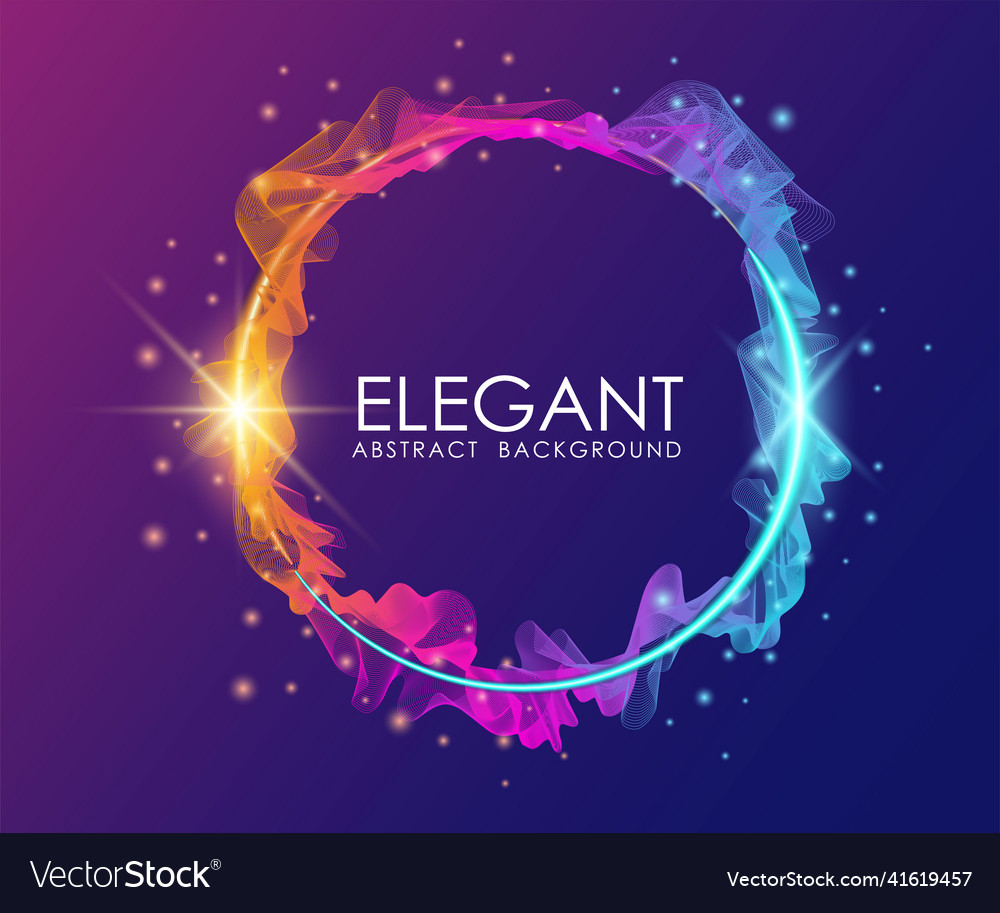 Circle wave background Royalty Free Vector Image