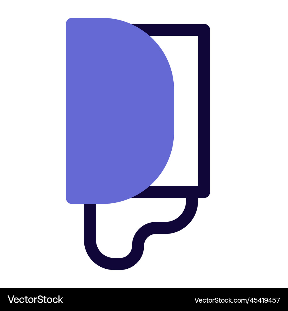 Neccio filled with rich ricotta cream Royalty Free Vector
