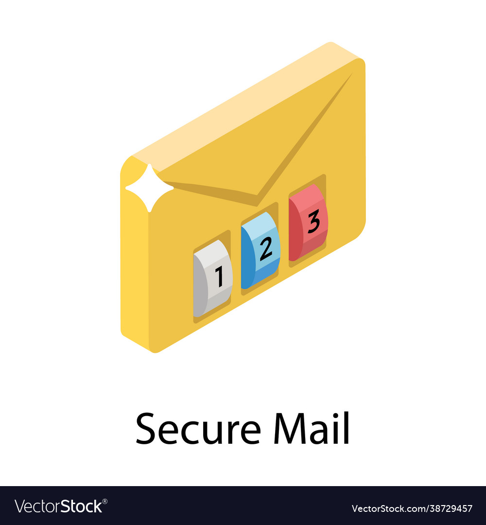 Secure mail Royalty Free Vector Image - VectorStock