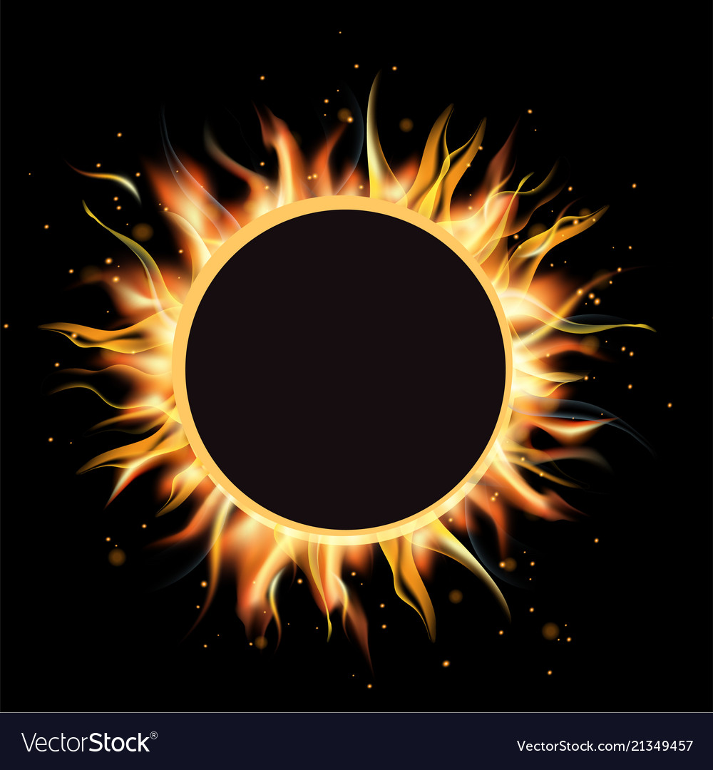 Total eclipse sun eclipse background Royalty Free Vector
