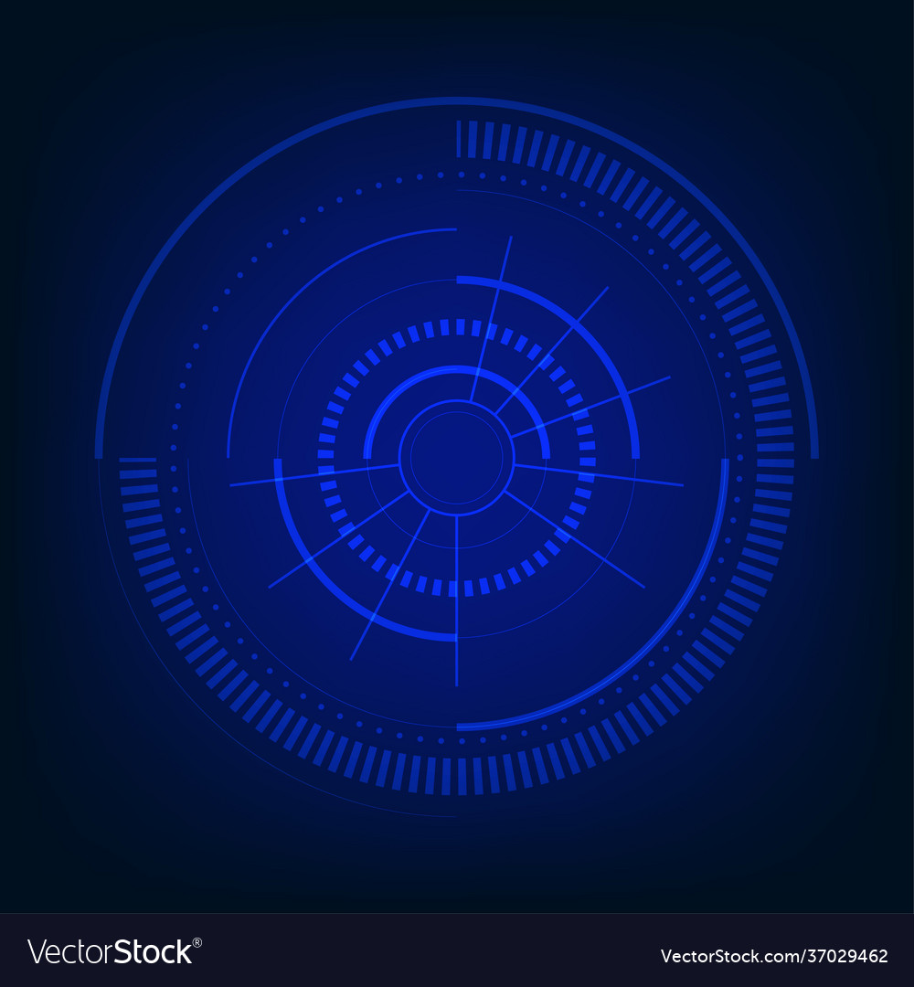 Abstract technology blue interface style Vector Image