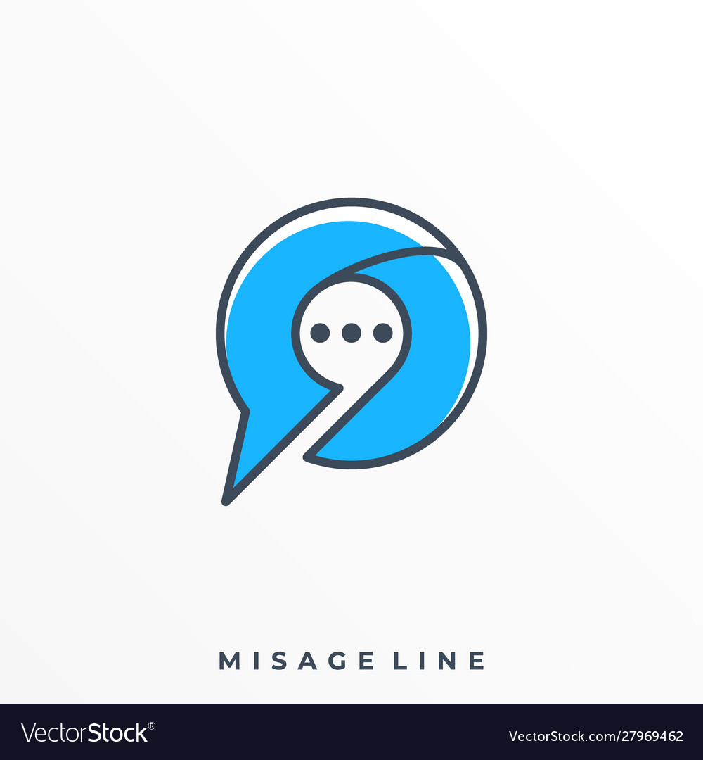 Chat template Royalty Free Vector Image - VectorStock