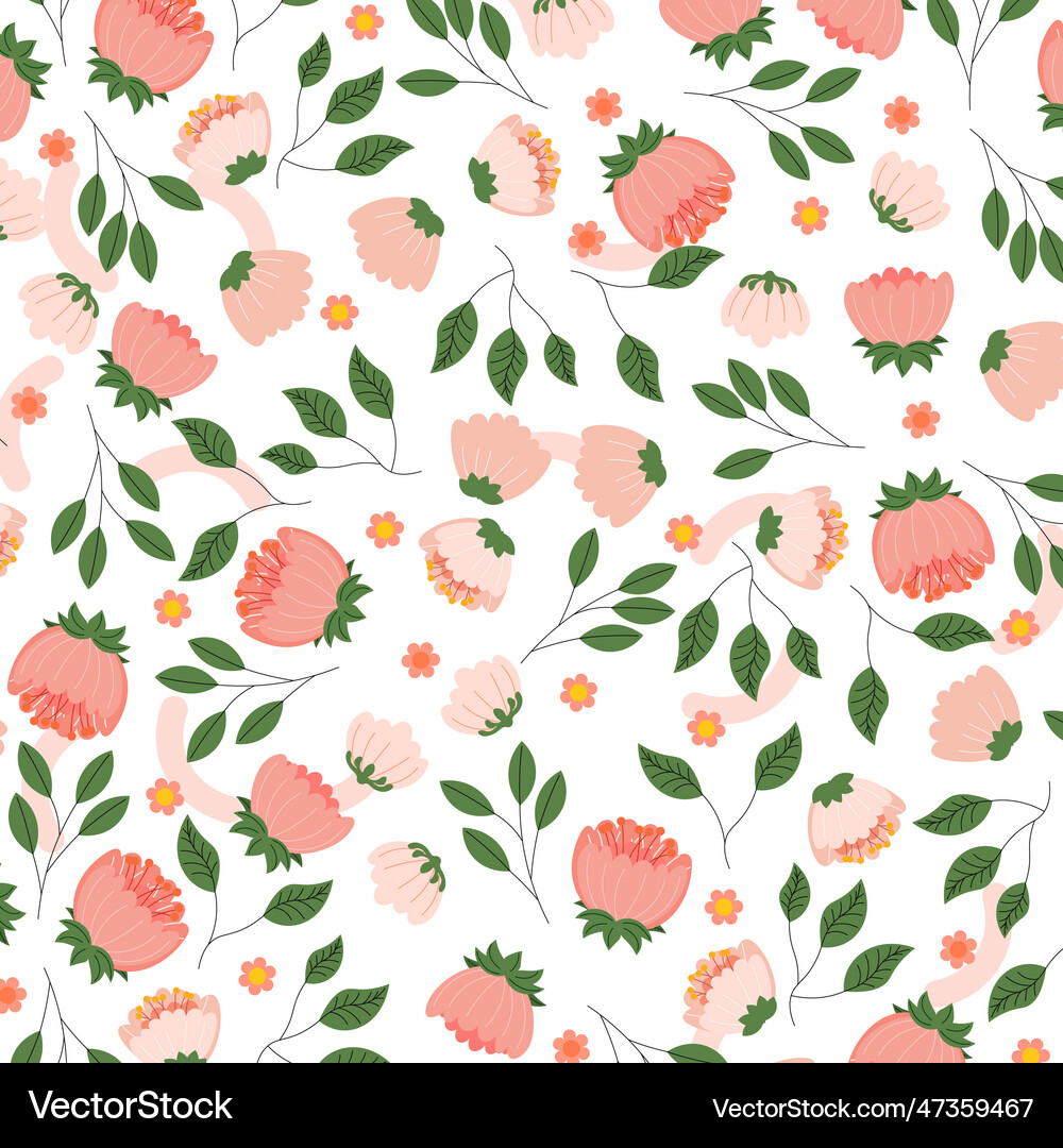 Abstract flower pattern background Royalty Free Vector Image