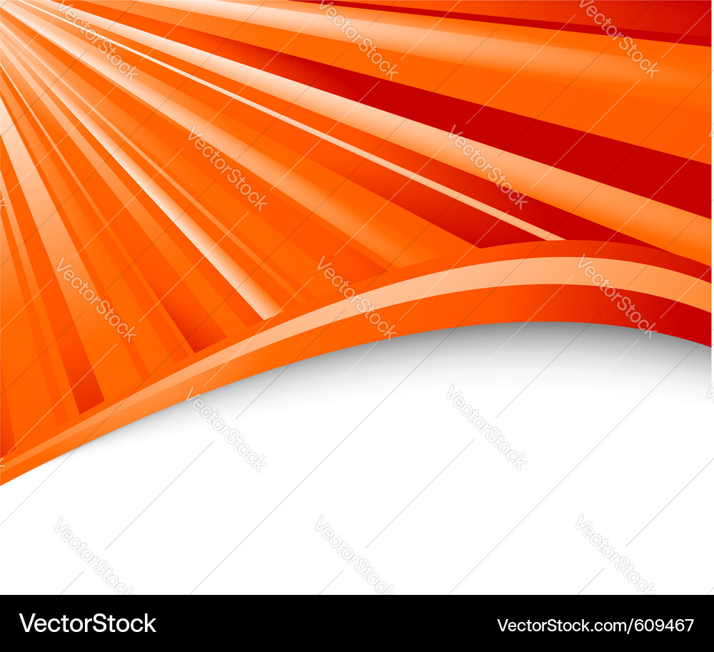 Abstract orange ray background Royalty Free Vector Image
