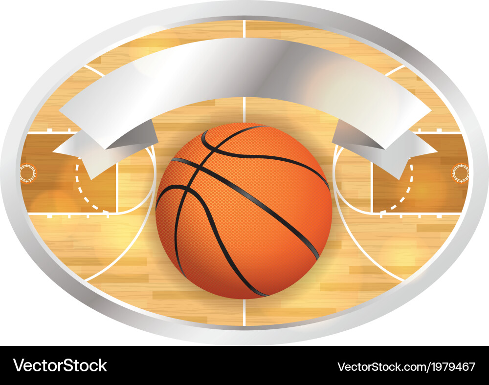 Basketball badge and banner Royalty Free Vector Image