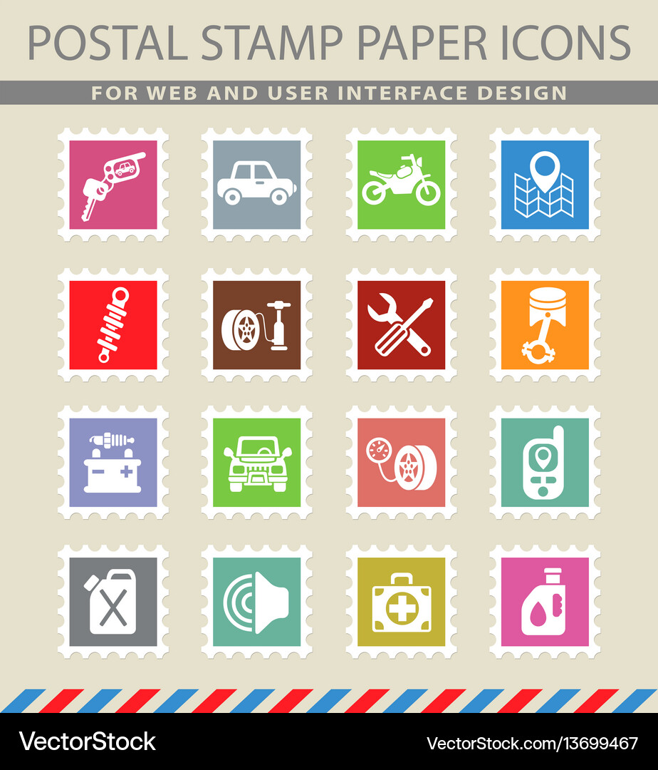 Car shop icon set Royalty Free Vector Image - VectorStock