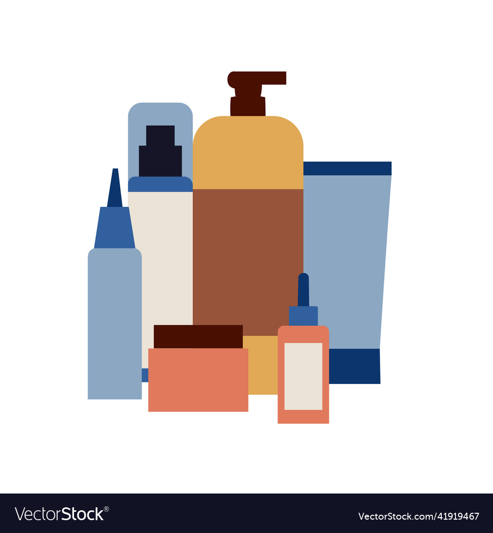 Concept of natural and organic cosmetics Vector Image Concept of natural and organic cosmetics Vector Image