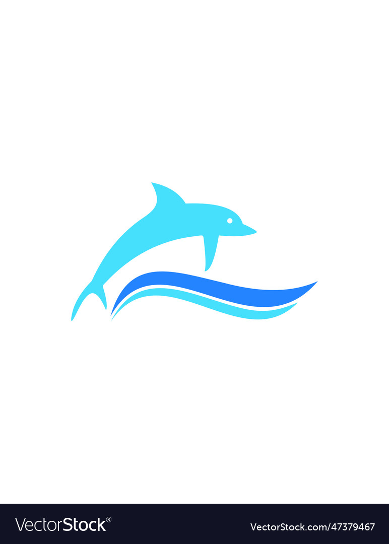 Dolphin logo image Royalty Free Vector Image - VectorStock