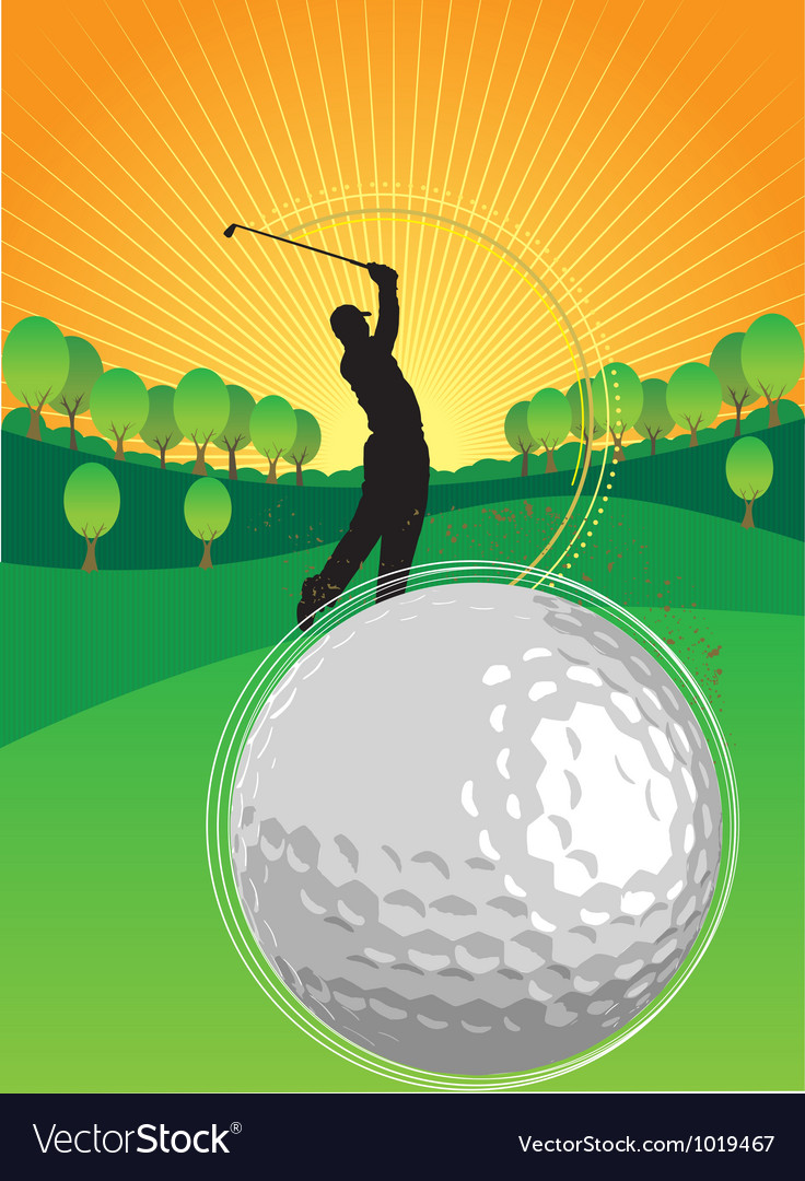 Golf playing Royalty Free Vector Image - VectorStock