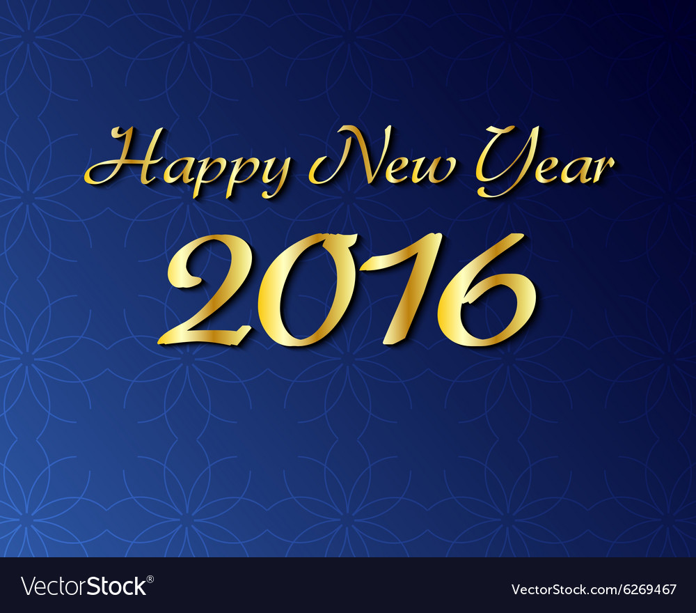 Happy new year 2016 Royalty Free Vector Image - VectorStock