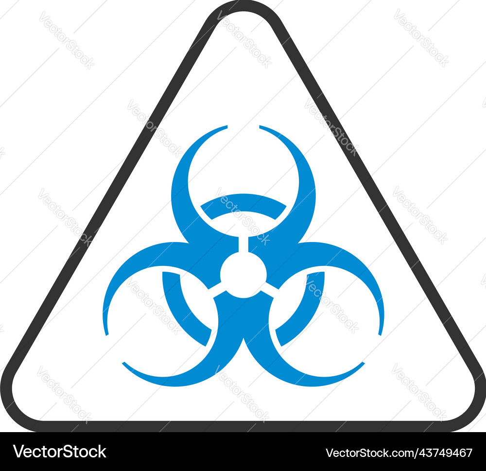 Icon of biohazard Royalty Free Vector Image - VectorStock