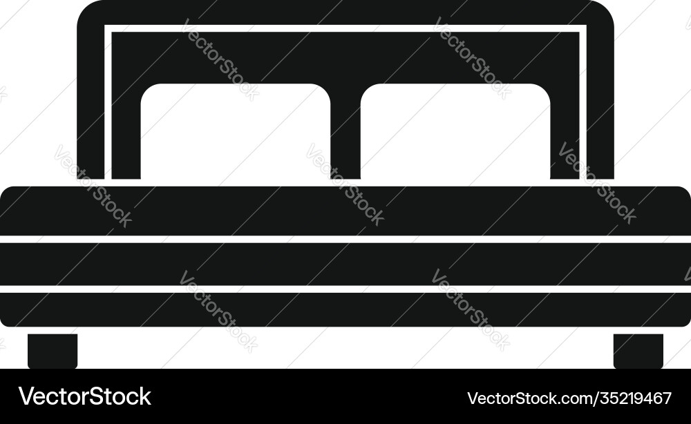 Room service bedroom icon simple style Royalty Free Vector