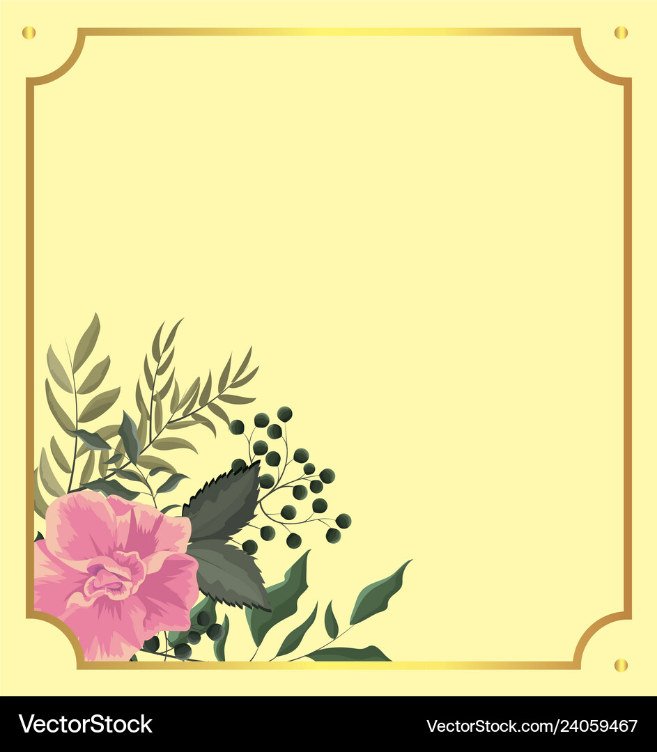 Spring floral frame Royalty Free Vector Image - VectorStock
