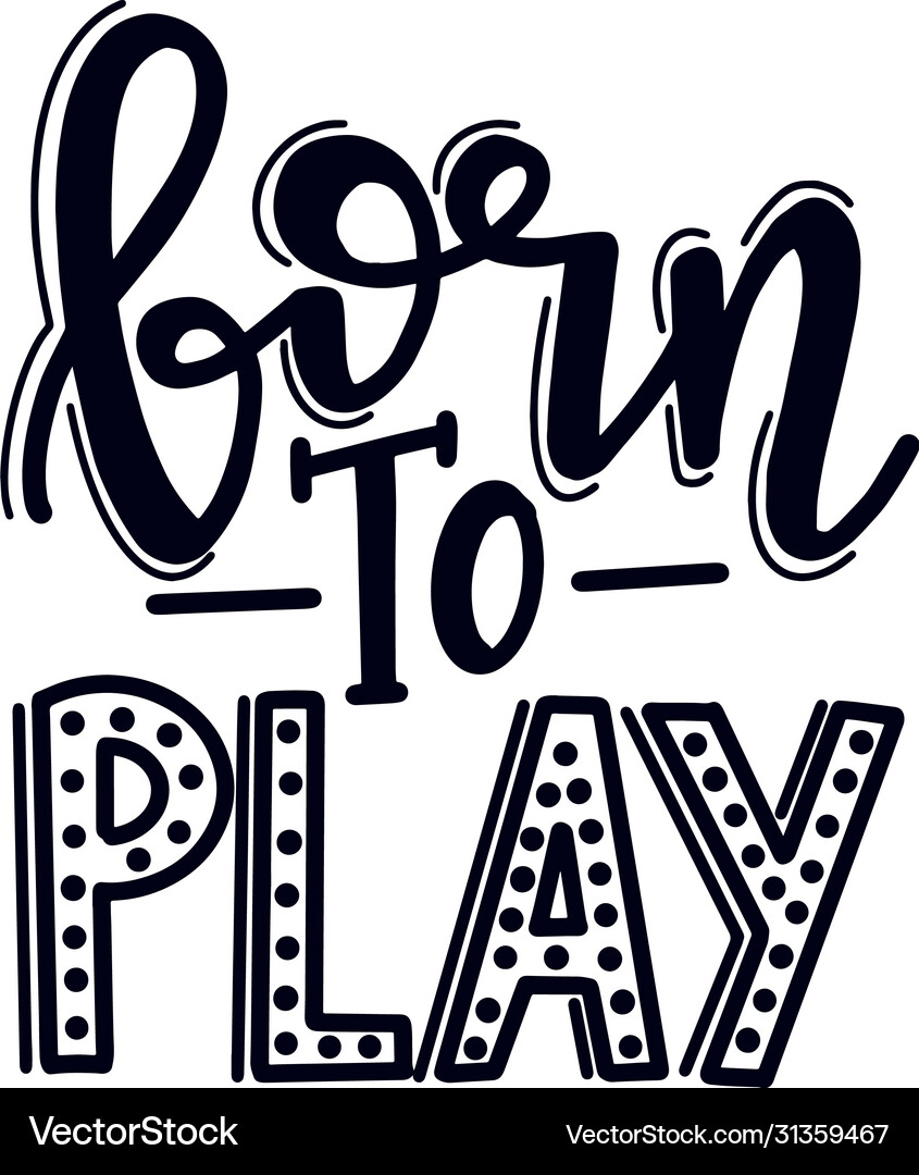 Tennis hand drawn typography poster conceptual Vector Image