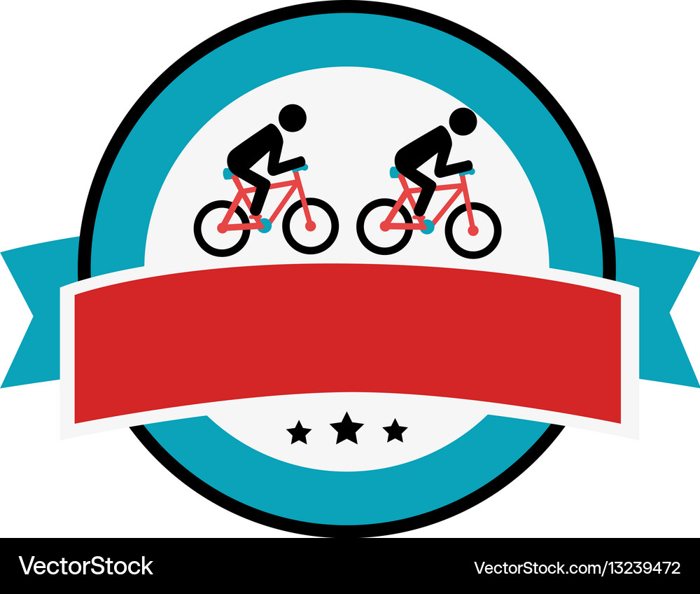 Radsport-Emblem-Symbol Lizenzfreies Vektorbild
