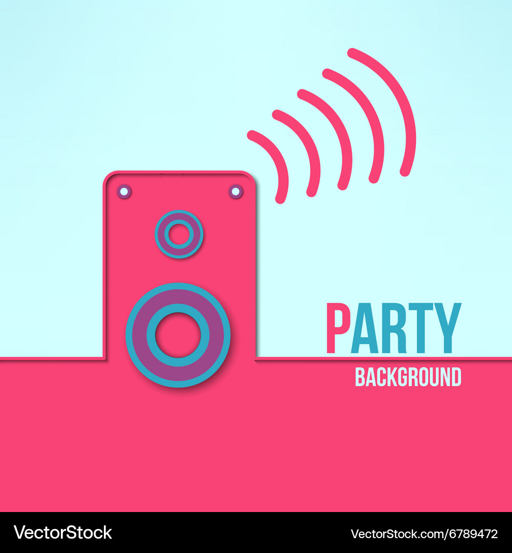 Home party background in modern flat design Vector Image