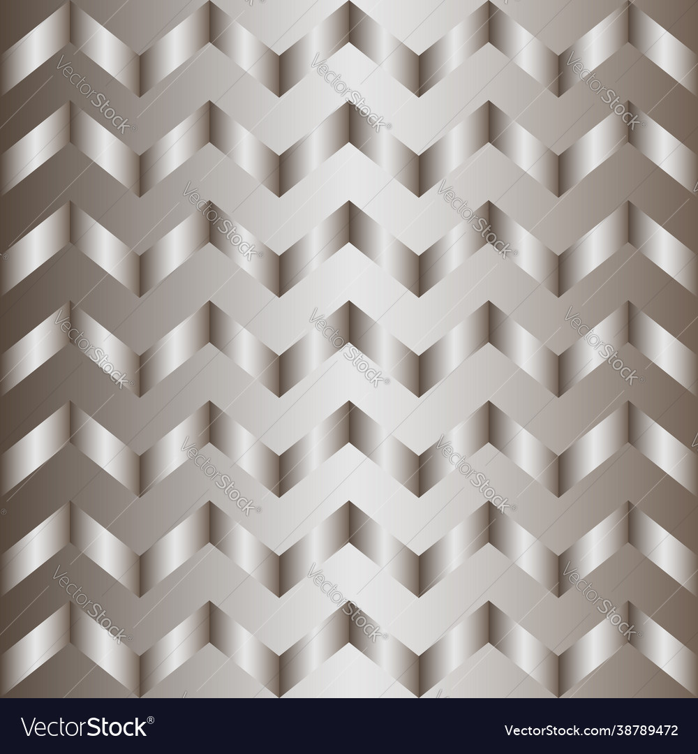 Metal gradient chevron pattern background Vector Image