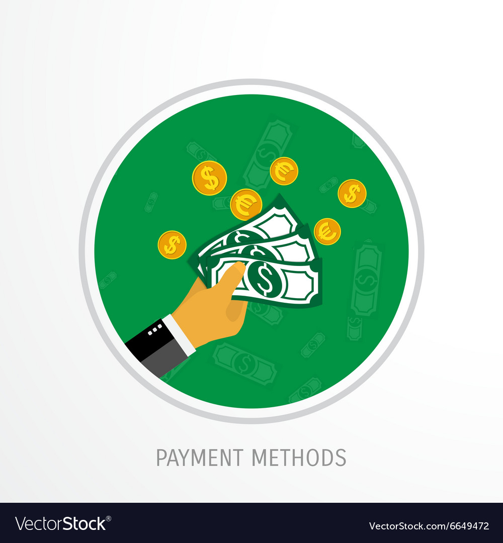 Payment methods concept Royalty Free Vector Image