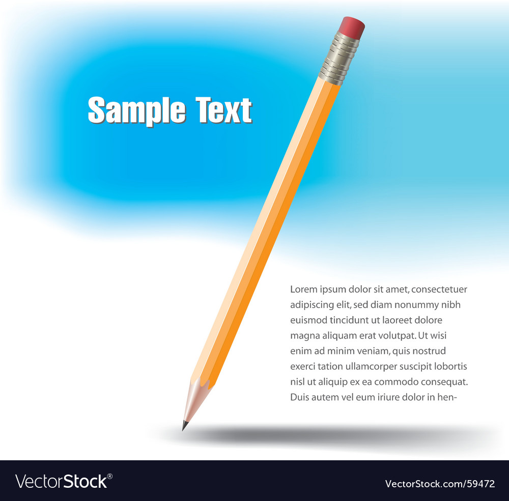 Pencil Royalty Free Vector Image - VectorStock
