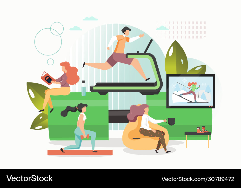 Recovery after trauma flat style design Royalty Free Vector