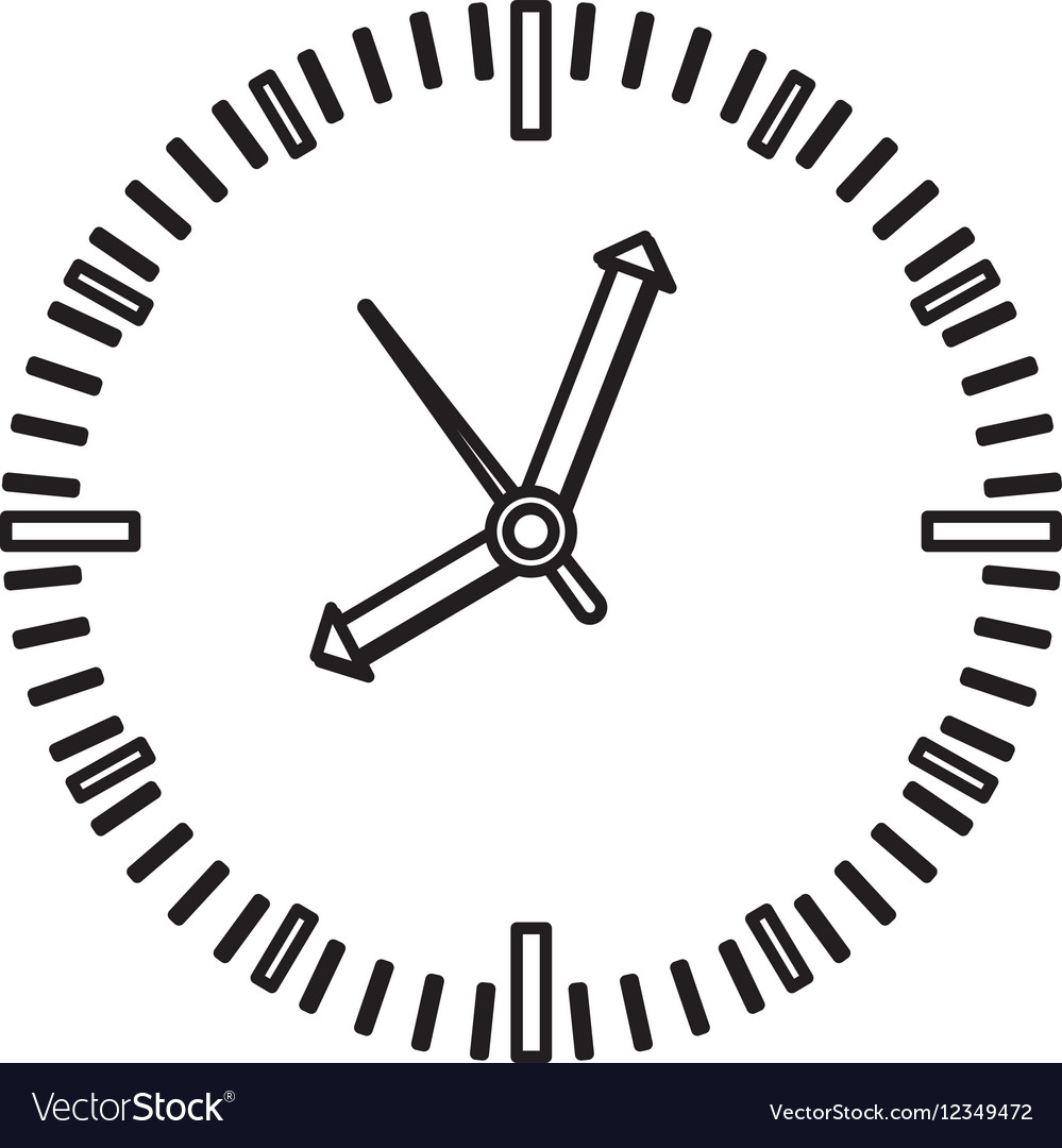 Time clock symbol Royalty Free Vector Image - VectorStock
