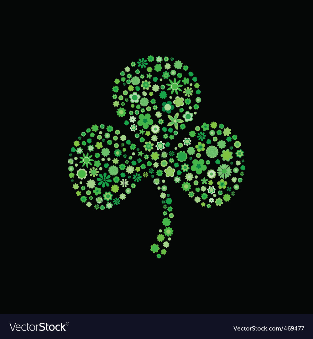 Clover leaf shape Royalty Free Vector Image - VectorStock