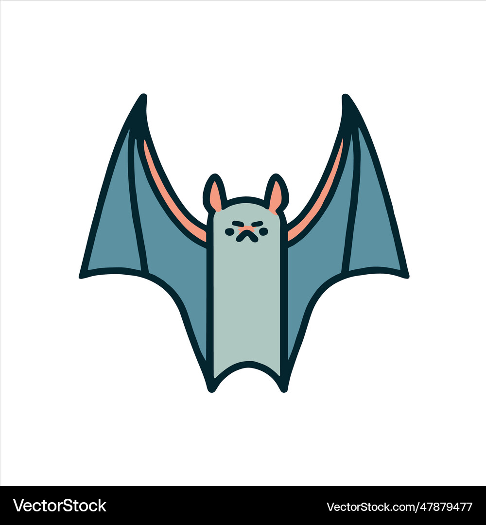 Nocturnal bat Royalty Free Vector Image - VectorStock