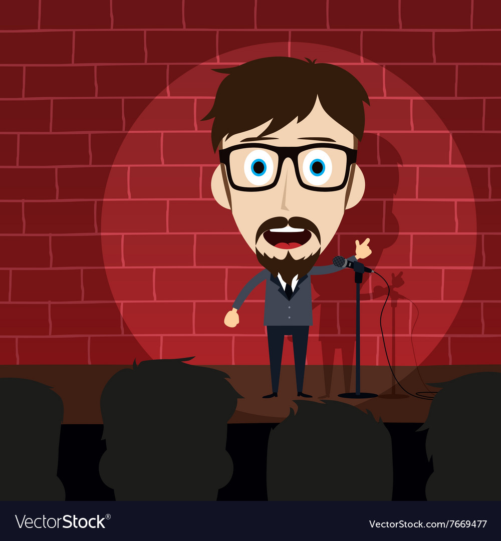 Stand up comedy Royalty Free Vector Image - VectorStock