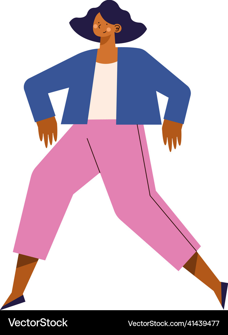 Woman female character Royalty Free Vector Image