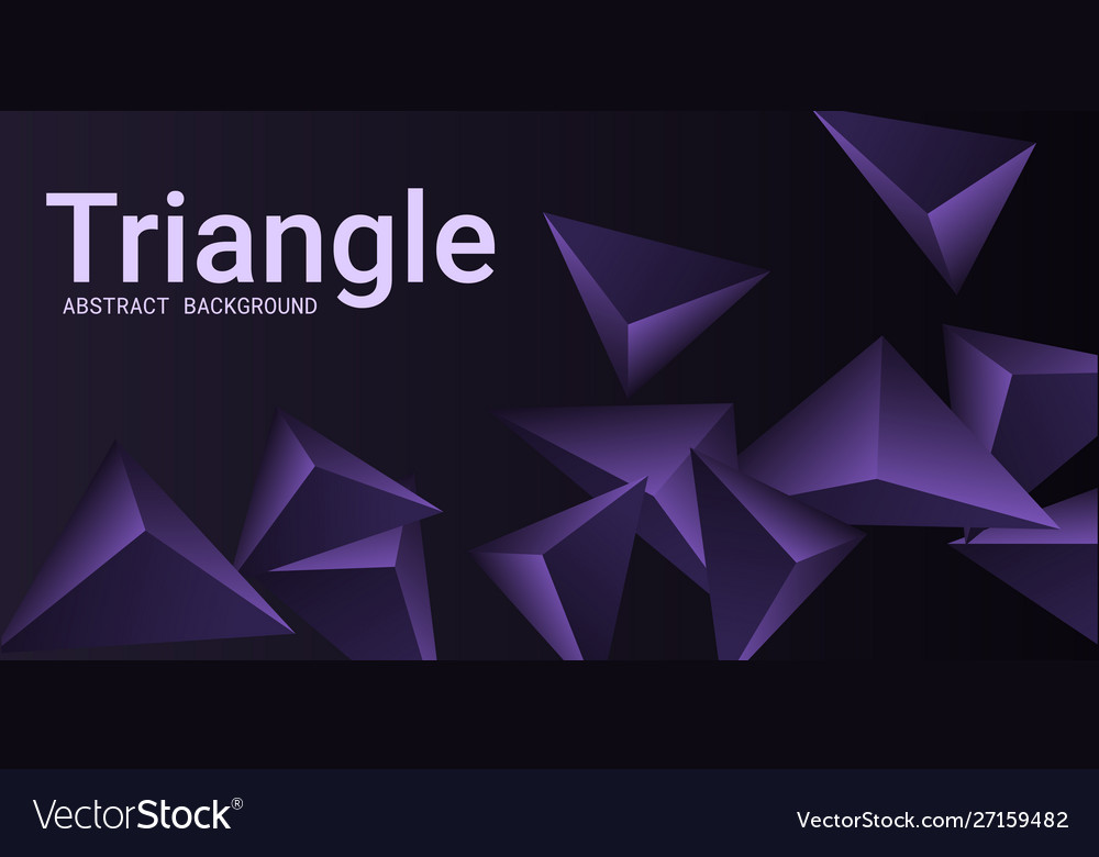 Abstract composition triangle Royalty Free Vector Image