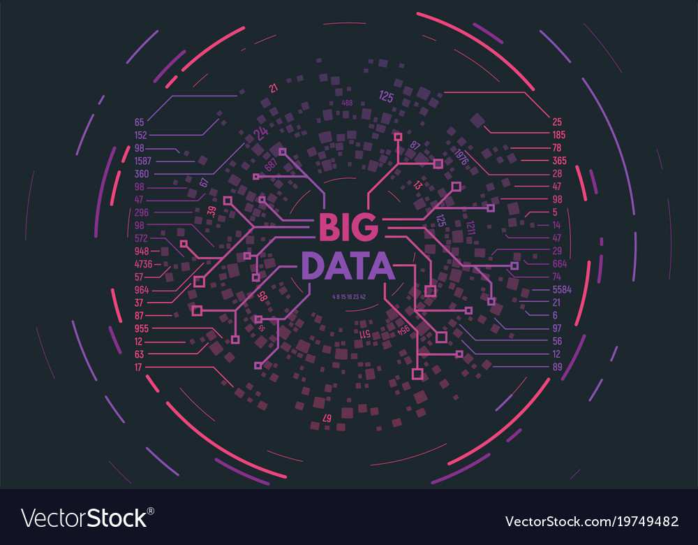 Big data concept Royalty Free Vector Image - VectorStock