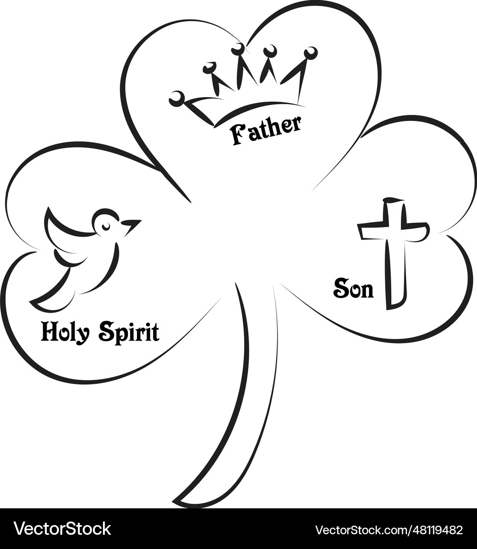 Christian symbol design for print Royalty Free Vector Image