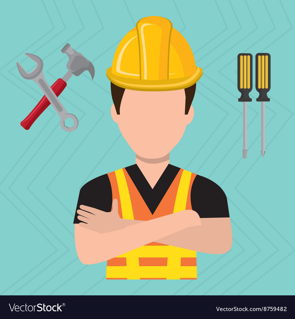 Construction worker design Royalty Free Vector Image