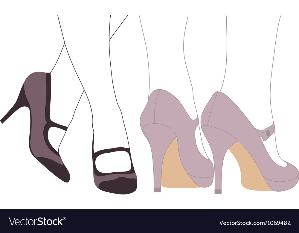 Fancy feet Royalty Free Vector Image - VectorStock